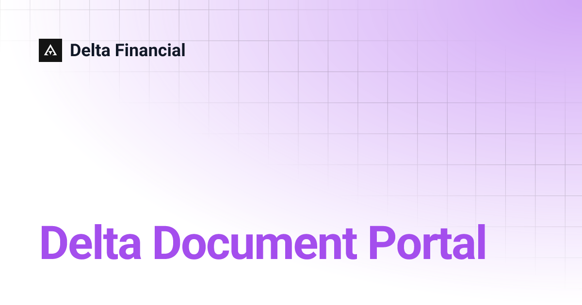 Delta Document Portal | Delta Financial